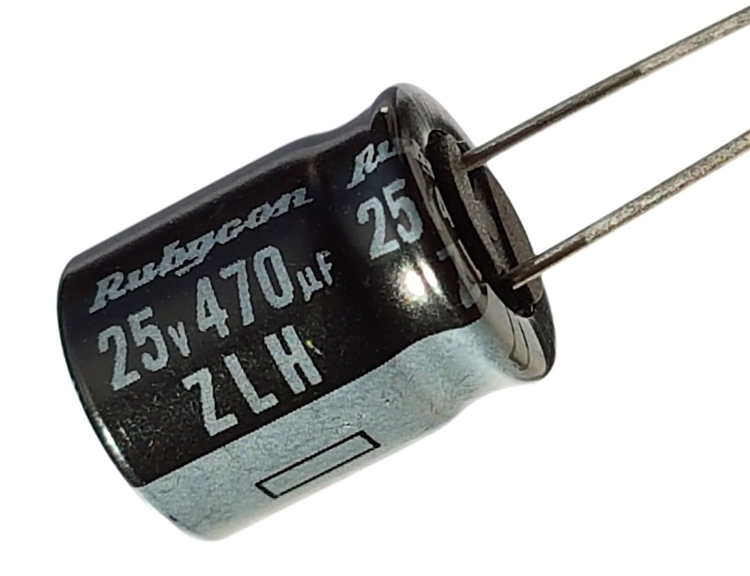 25v 470uf 10x12.5mm Rubycon ZLH Low ESR Capacitor - FPV Fanatics